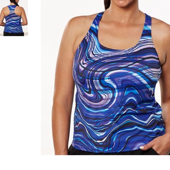 Swimsuits For All | Swim | Racer Back Tankini Sporty Top Swimsuits For ...